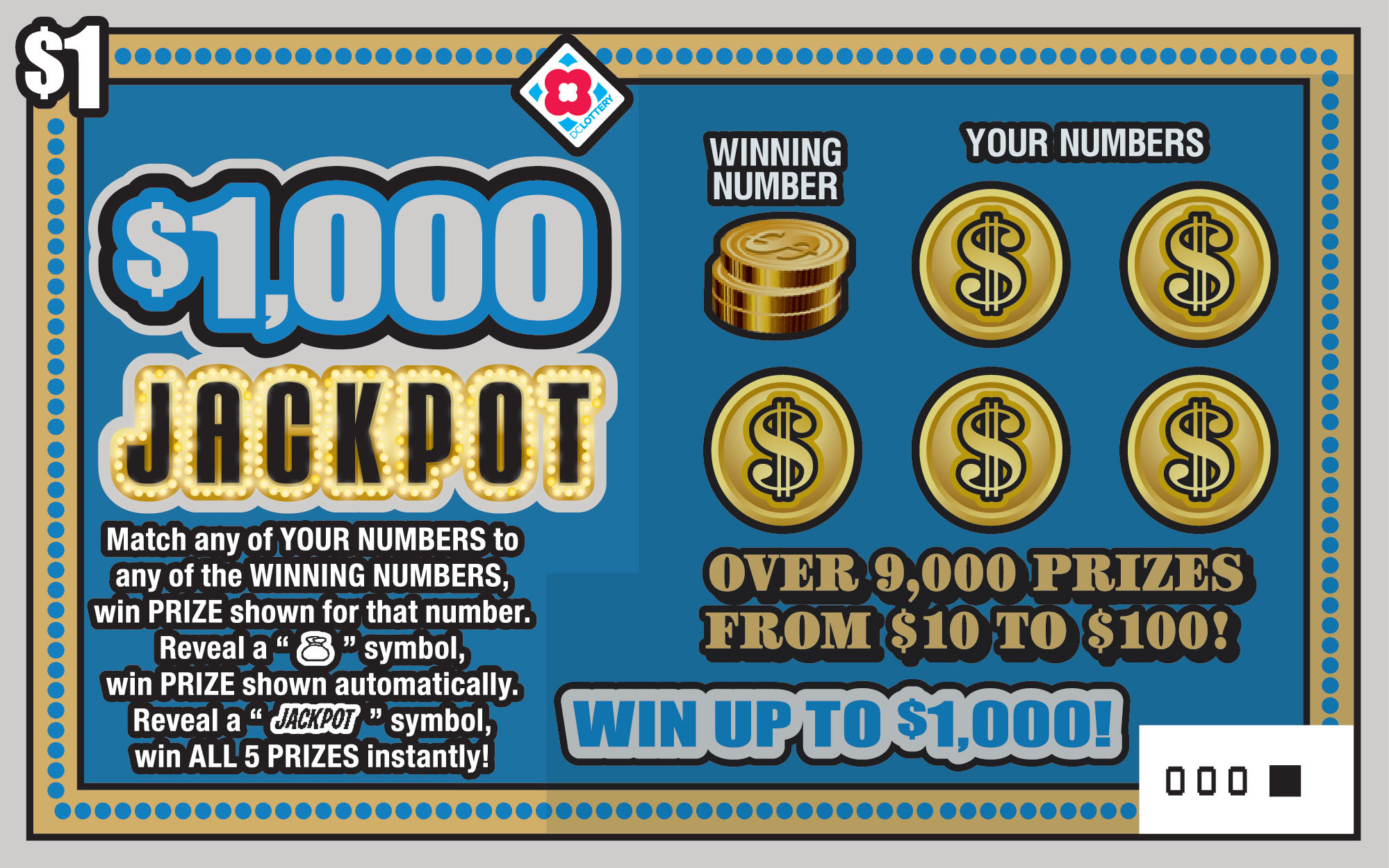 $1,000 Jackpot | DC Lottery