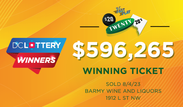 $596,265 Winning Ticket Sold in DC! | DC Lottery