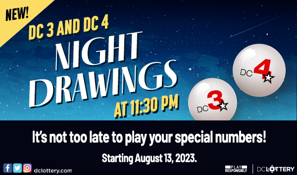 New Late-Night Action from DC Lottery! More Chances to Win with ...