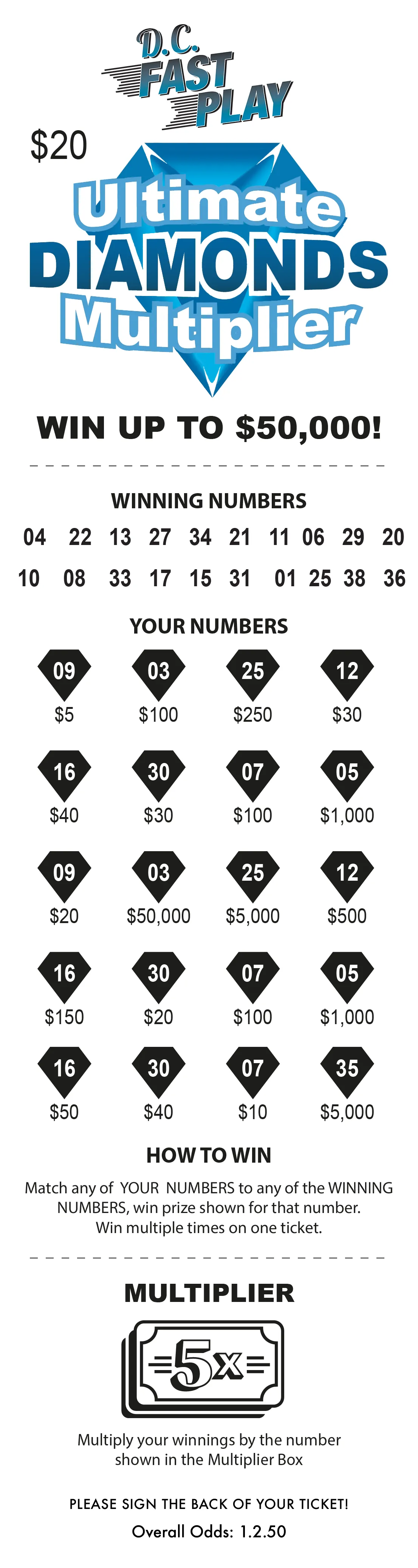 Ultimate Diamond Multiplier | DC Lottery